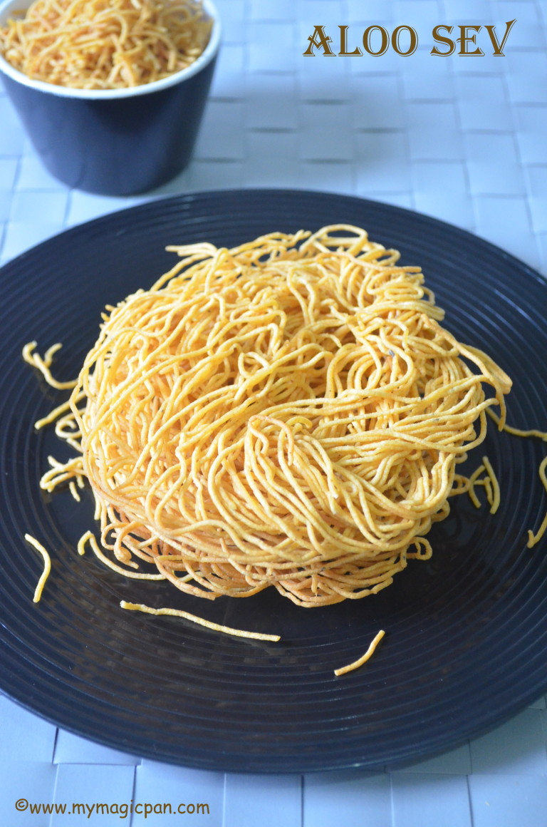 Potato Sev – Aloo Sev Recipe