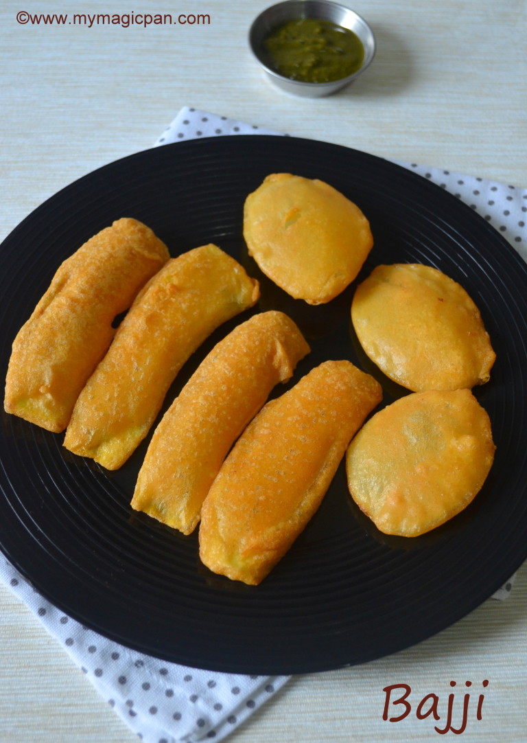 Bajji Recipe – Vazhakkai Bajji – Aloo Bajji