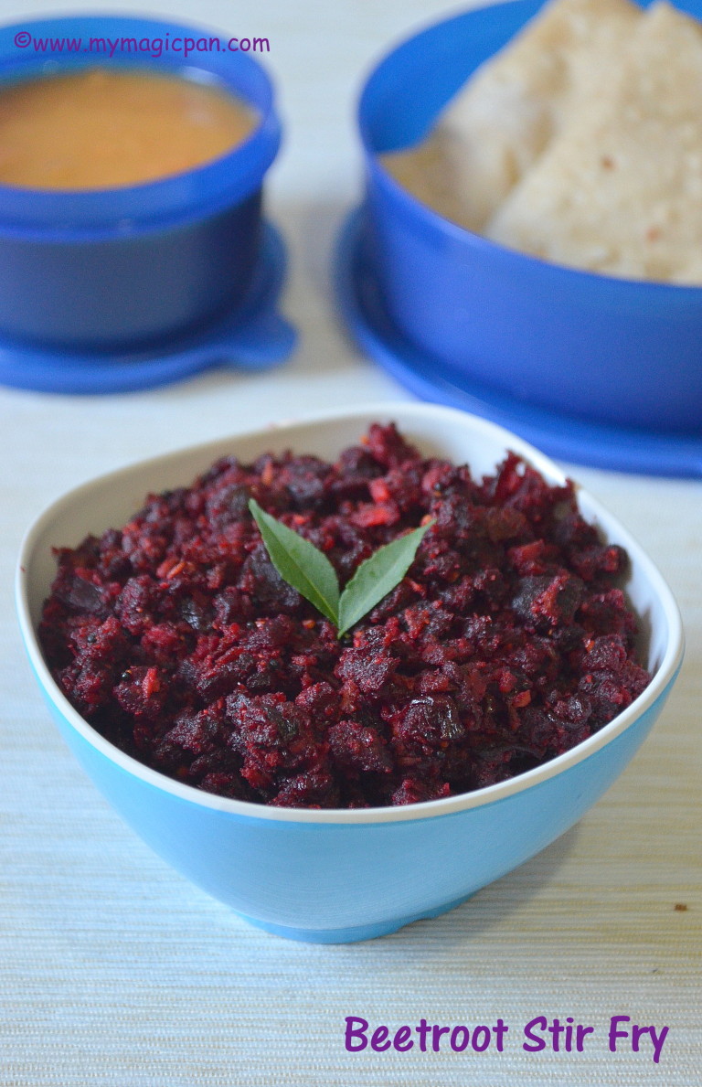 Beetroot Fry – Beetroot Poriyal
