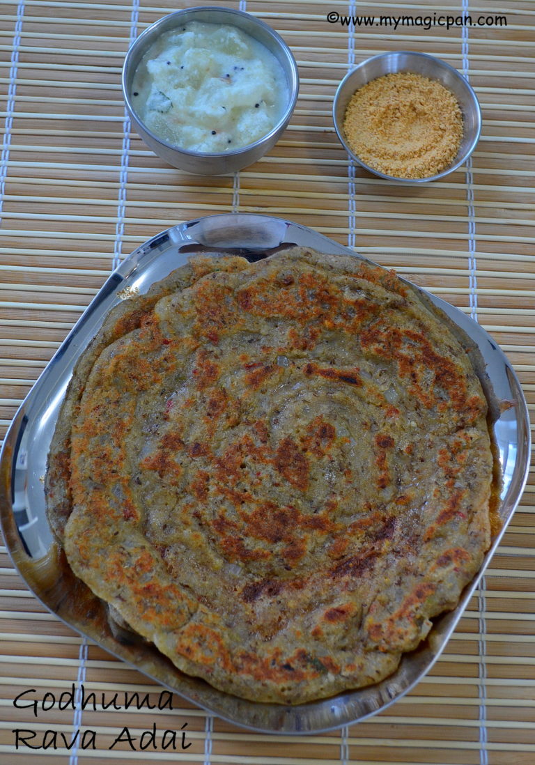 Godhuma Rava Adai – Multi Grain Adai