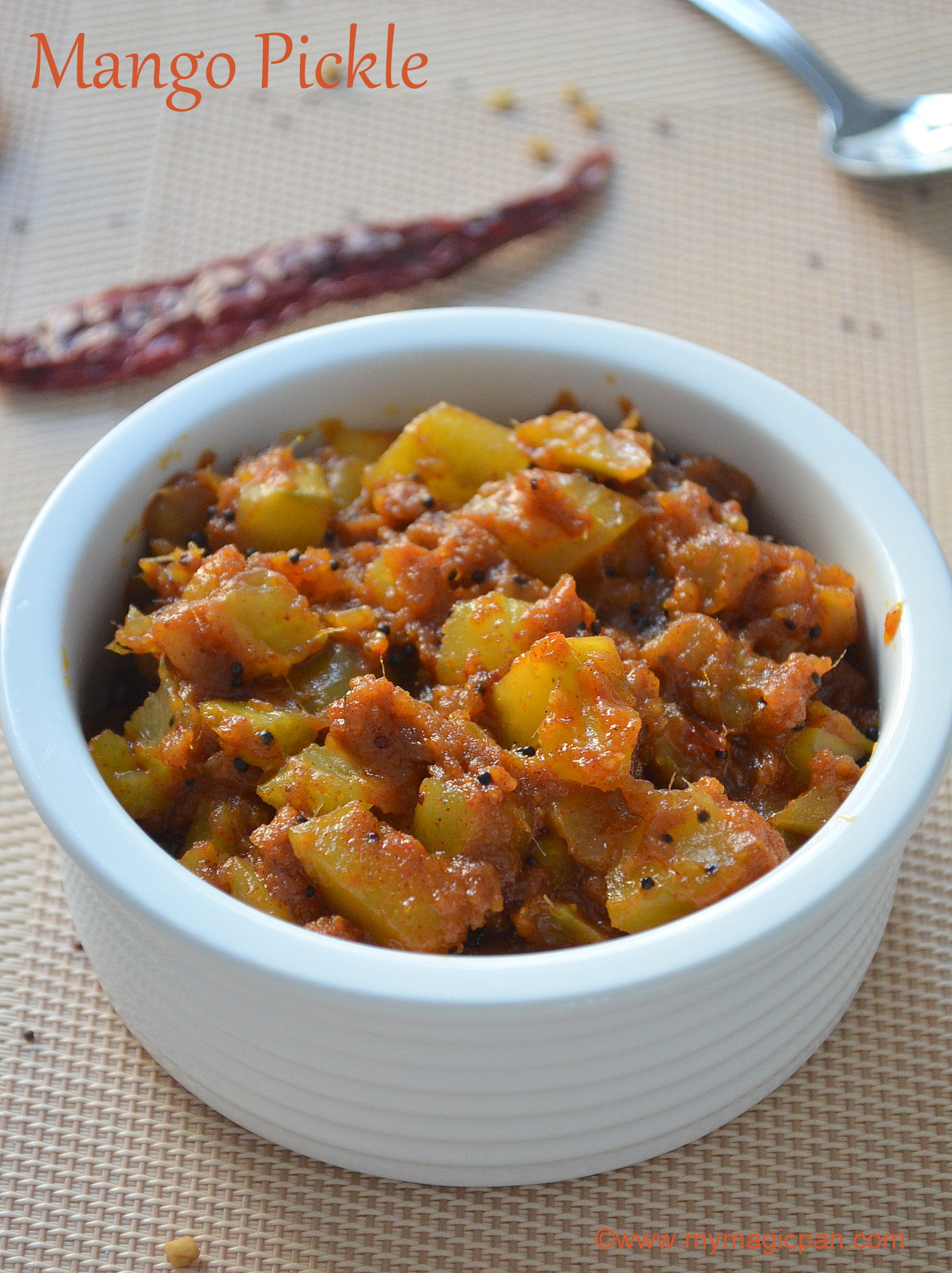 Instant Mango Pickle Recipe – Mango Pickle