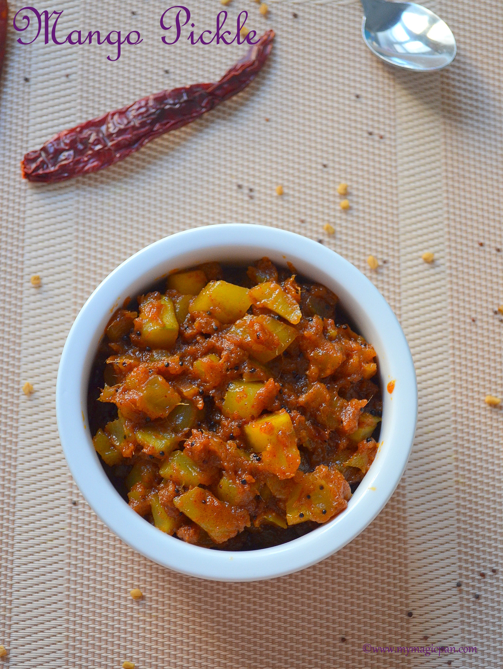 Instant Mango Pickle Recipe – Mango Pickle