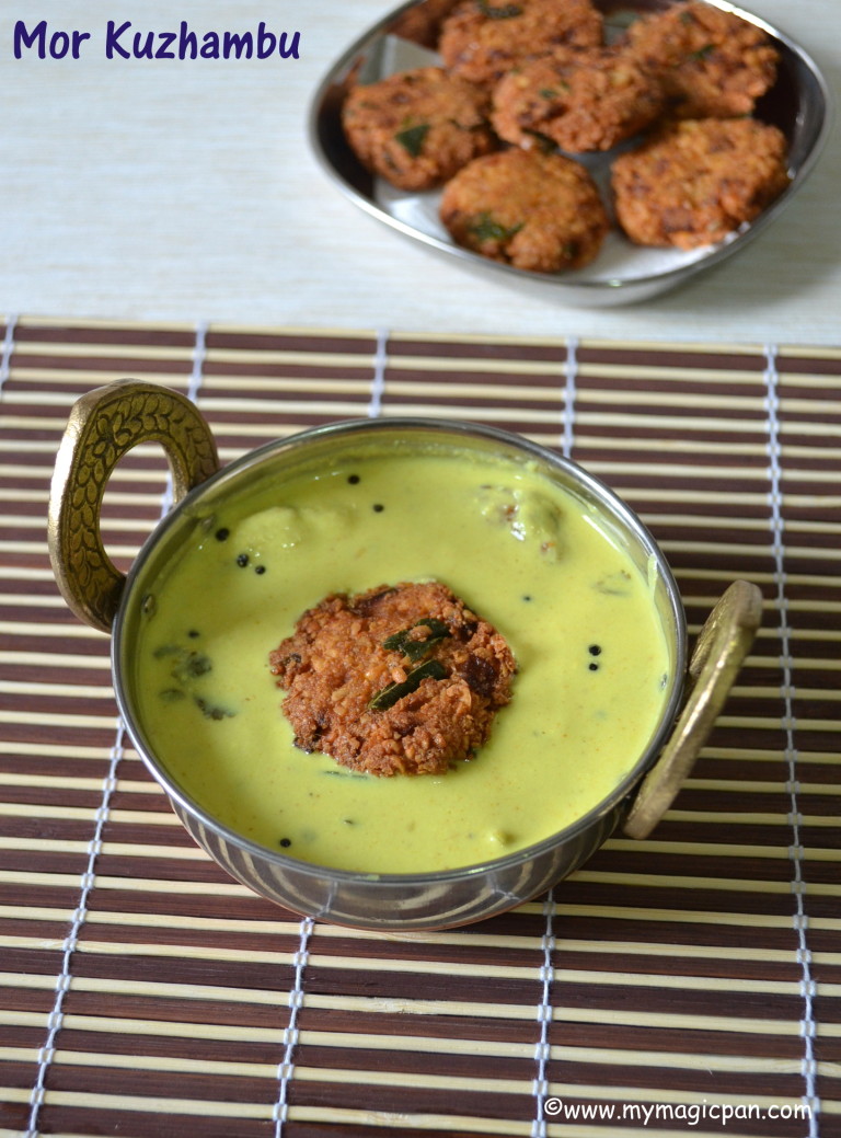 Mor Kuzhambu with Vadai – Mor Kuzhambu