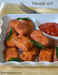 Paneer 65 – How to make Paneer 65