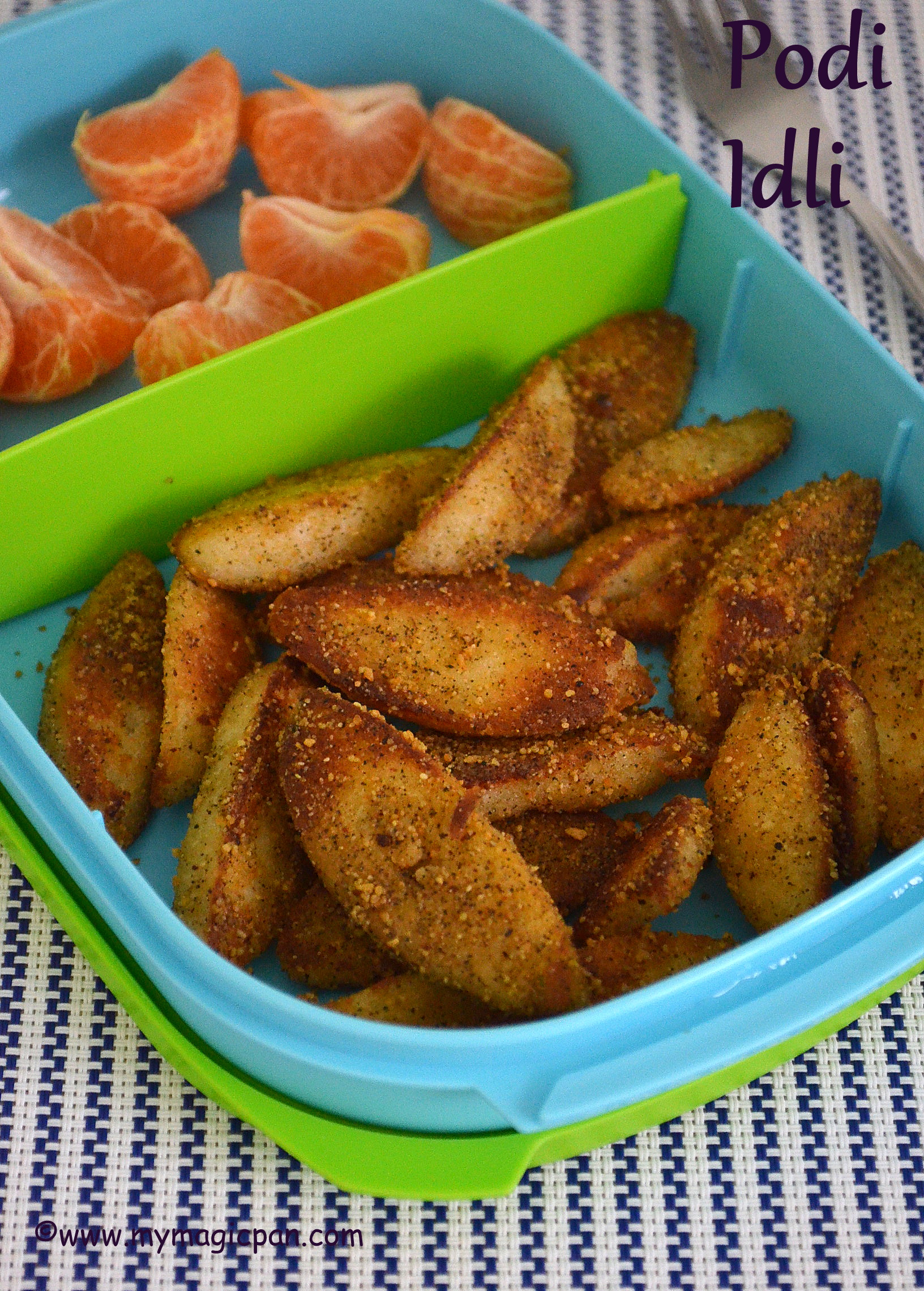 Podi Idli – Fried Podi Idli