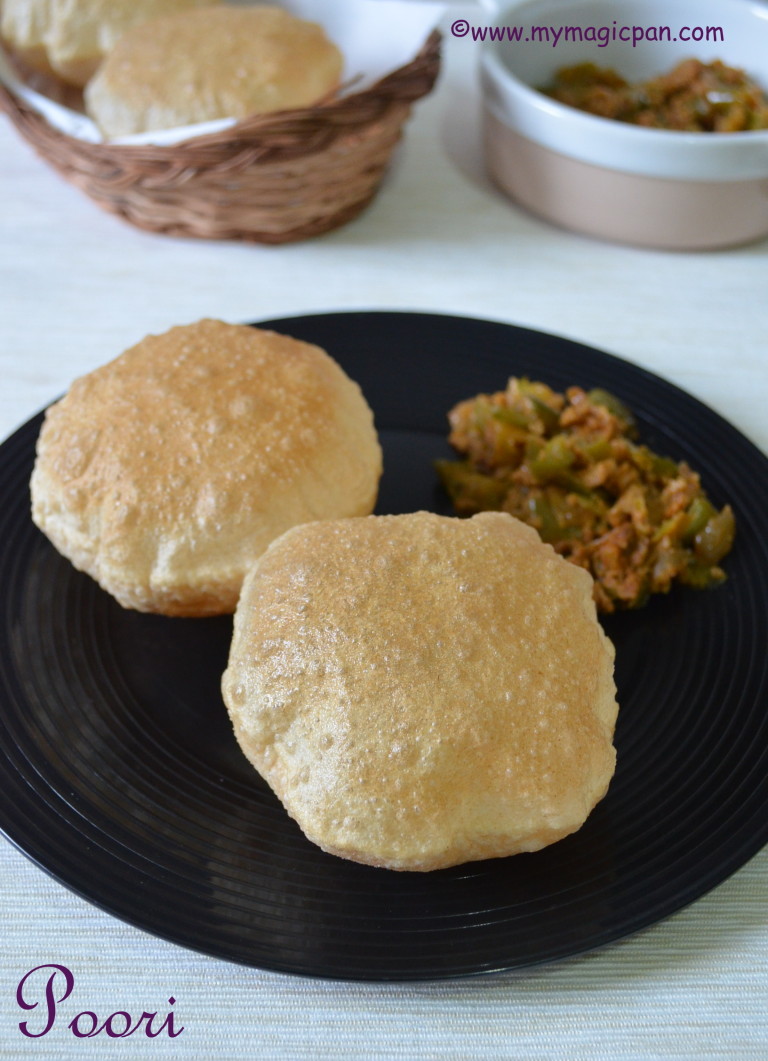 Poori – Puri – How to make puffy Poori