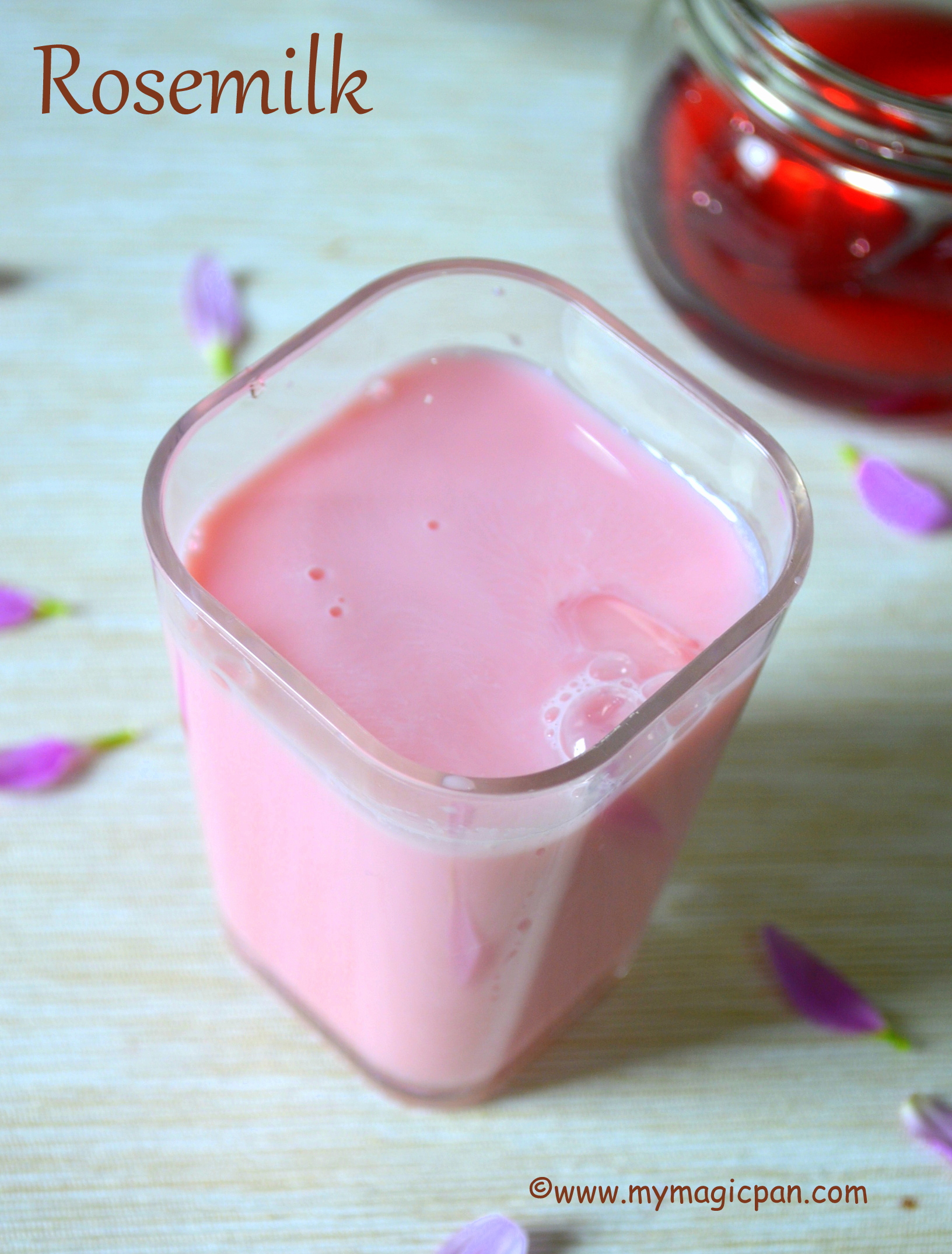 Homemade Rosemilk – With Homemade Rose Syrup