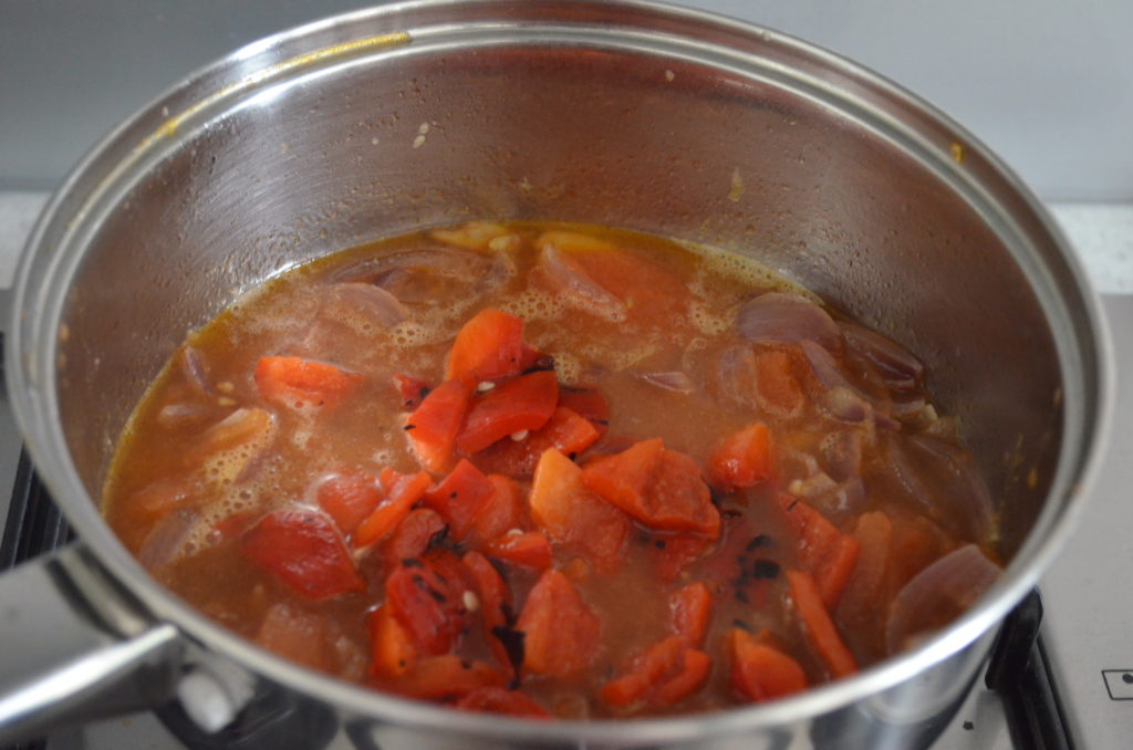 Red Capsicum Soup – Roasted Capsicum Soup