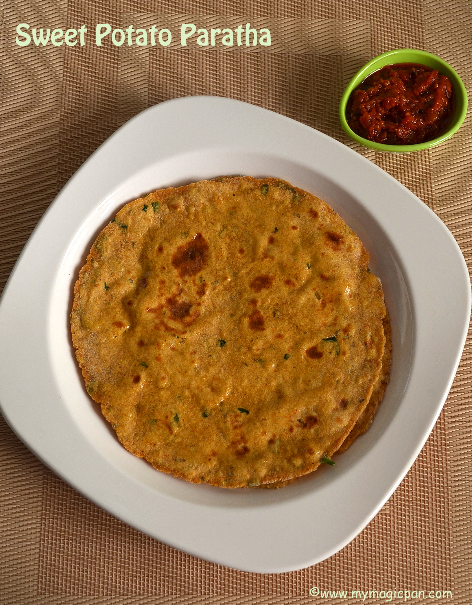 Sweet Potato Paratha | Sweet Potato Thepla