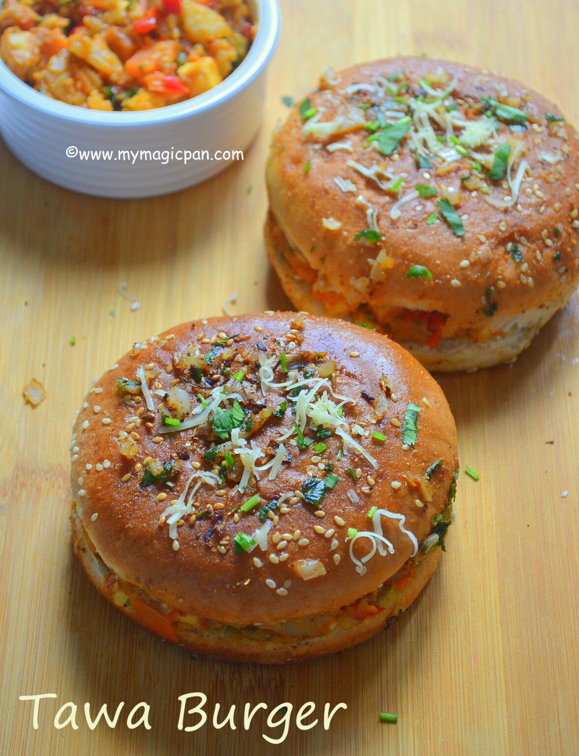 Tawa Burger – Indian Street Style Tawa Burger