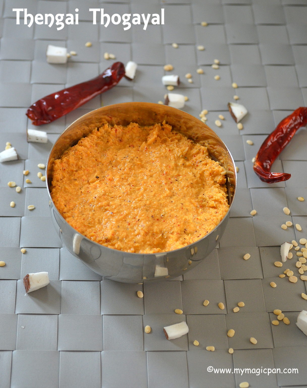 Thengai Thogayal for rice – Coconut Thuvayal