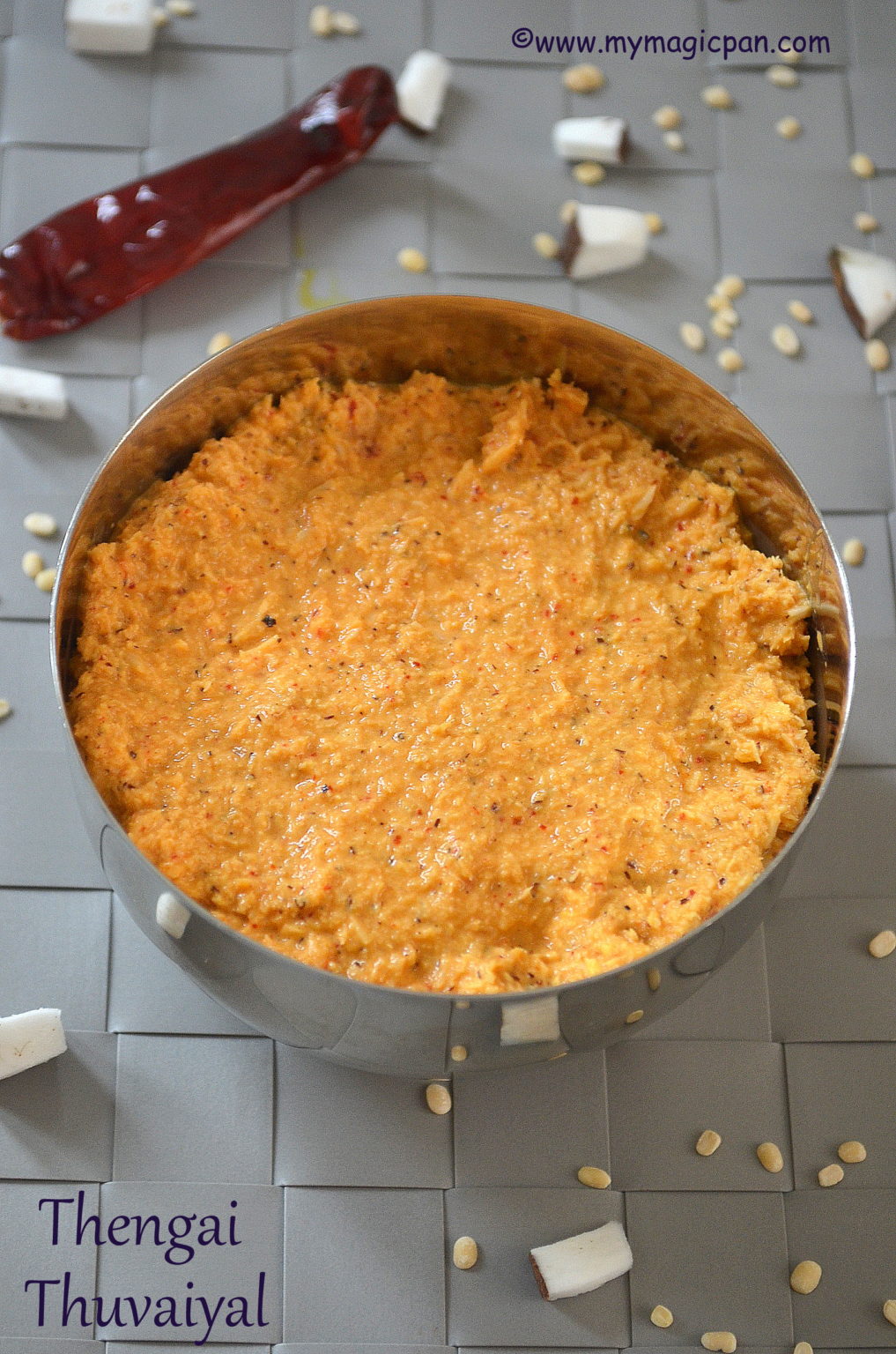 Thengai Thogayal for rice – Coconut Thuvayal