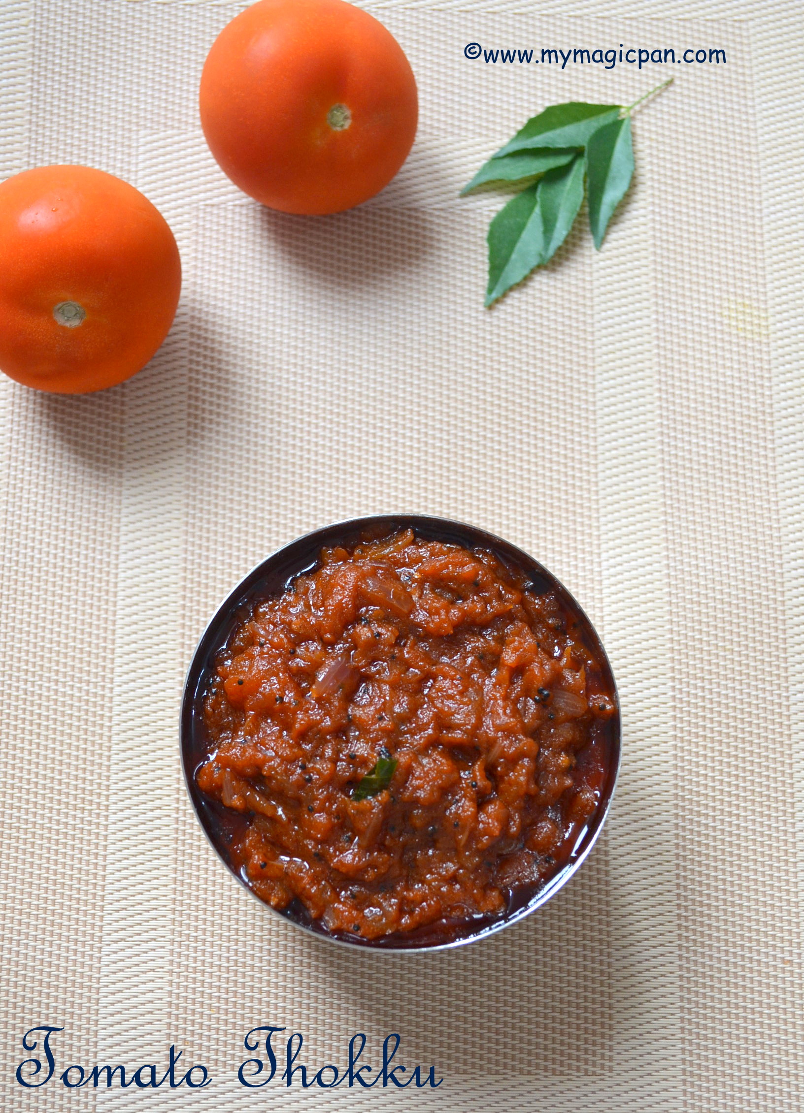 Tomato Thokku / Thakkali Thokku – Onion Tomato Thokku