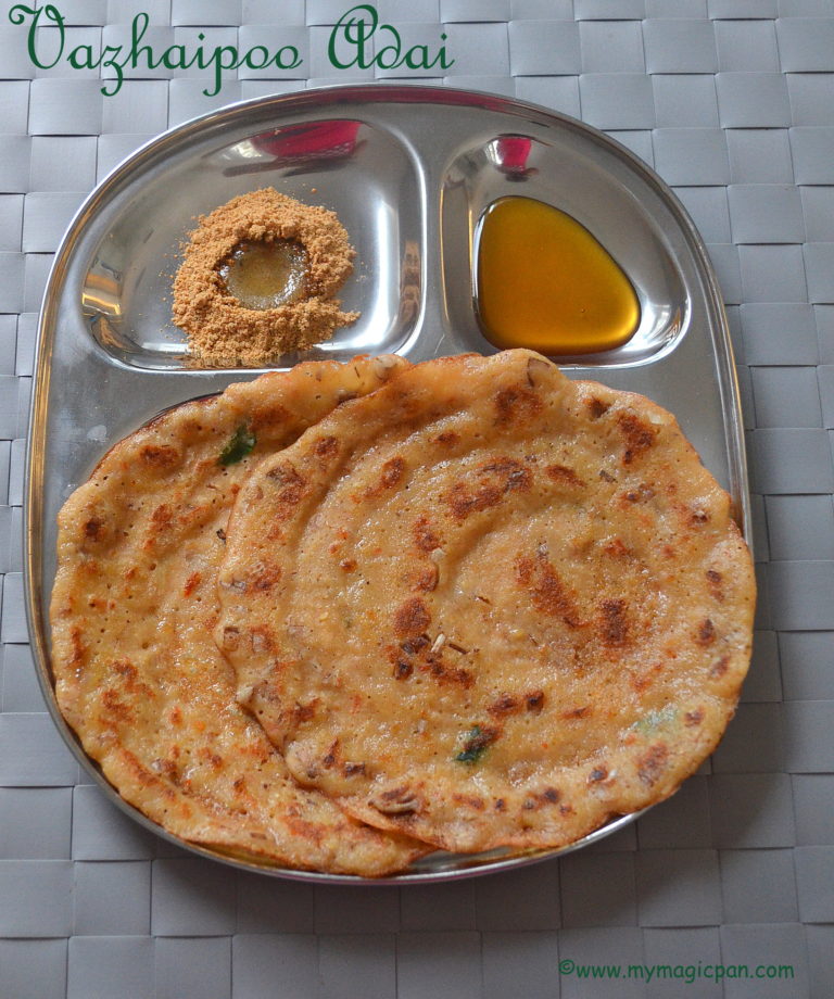 Vazhaipoo Adai – Banana Flower Adai