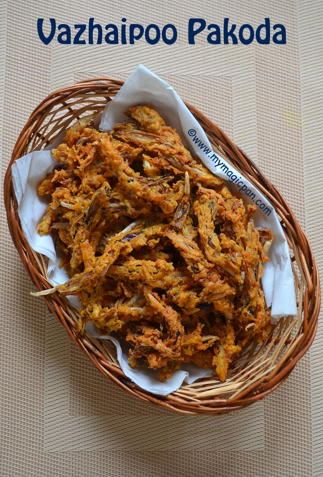 Vazhaipoo Pakoda – Banana Blossom Fritters