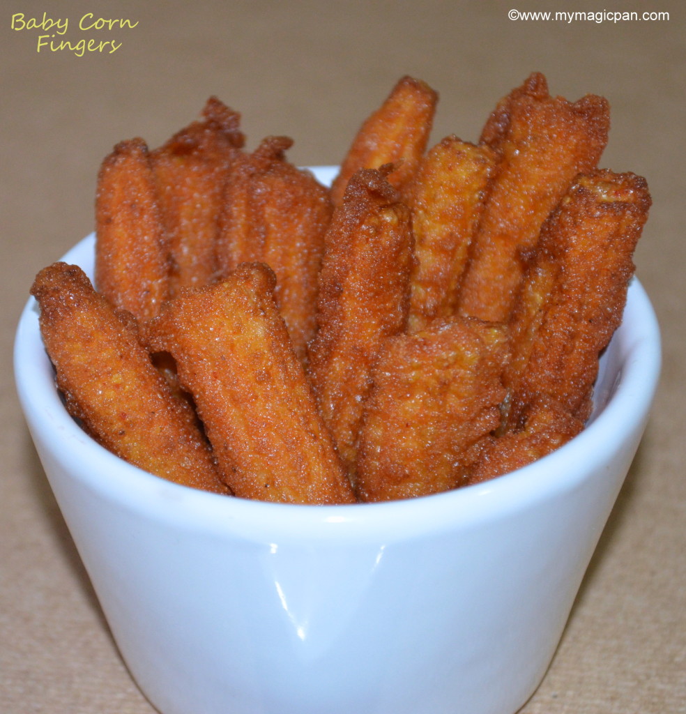 Baby Corn Fingers – Baby Corn Golden Fry