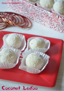 Coconut Ladoo – Easy Coconut Laddu