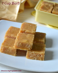 7 Cup Burfi – 7 Cup Cake – Easy Diwali Sweet