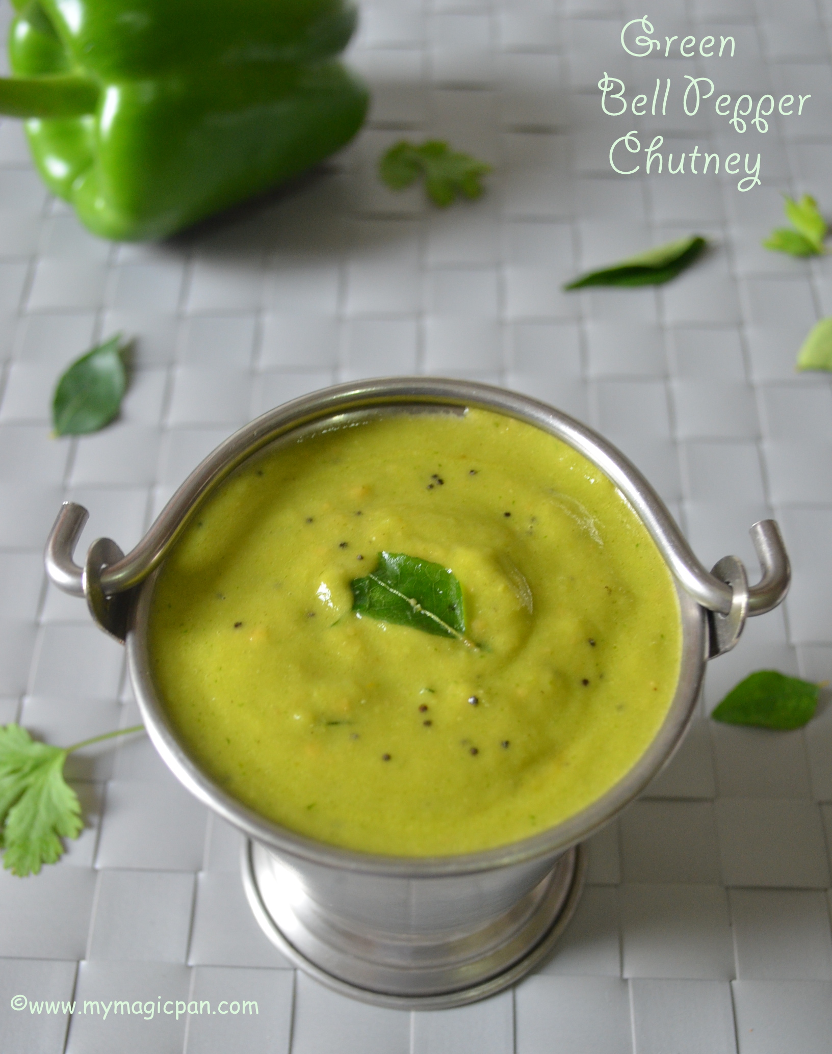 Capsicum Chutney – Green Bell Pepper Chutney