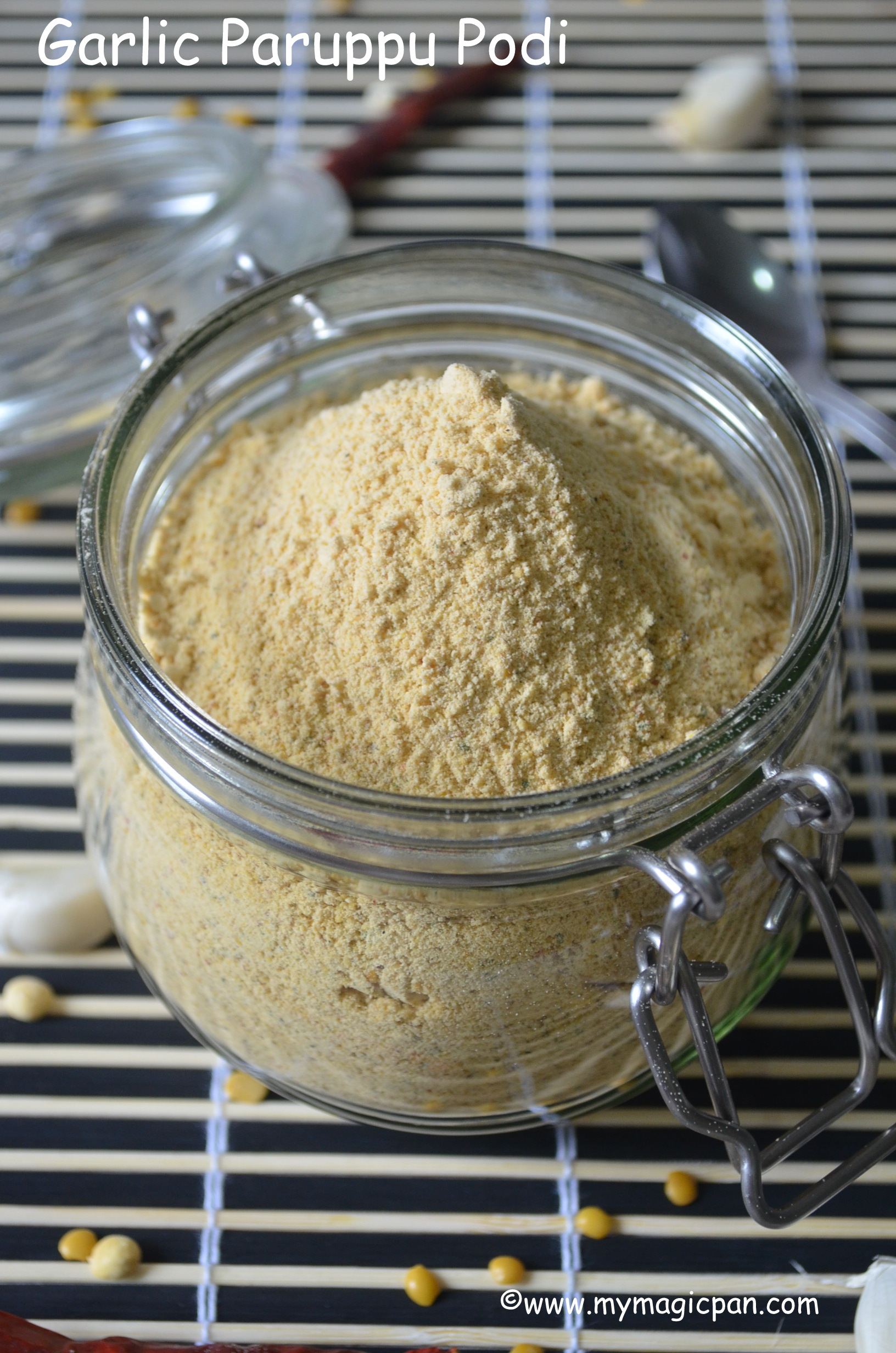 Garlic Paruppu Podi – Garlic Lentils Powder