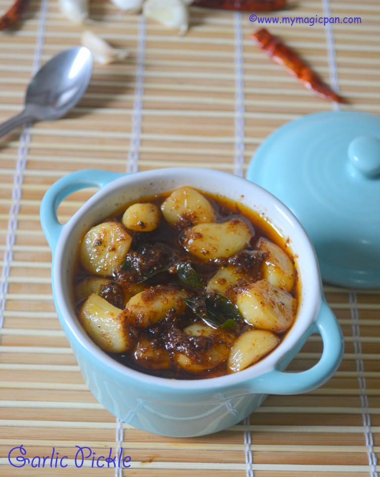 Garlic Pickle Recipe – Instant Garlic Pickle